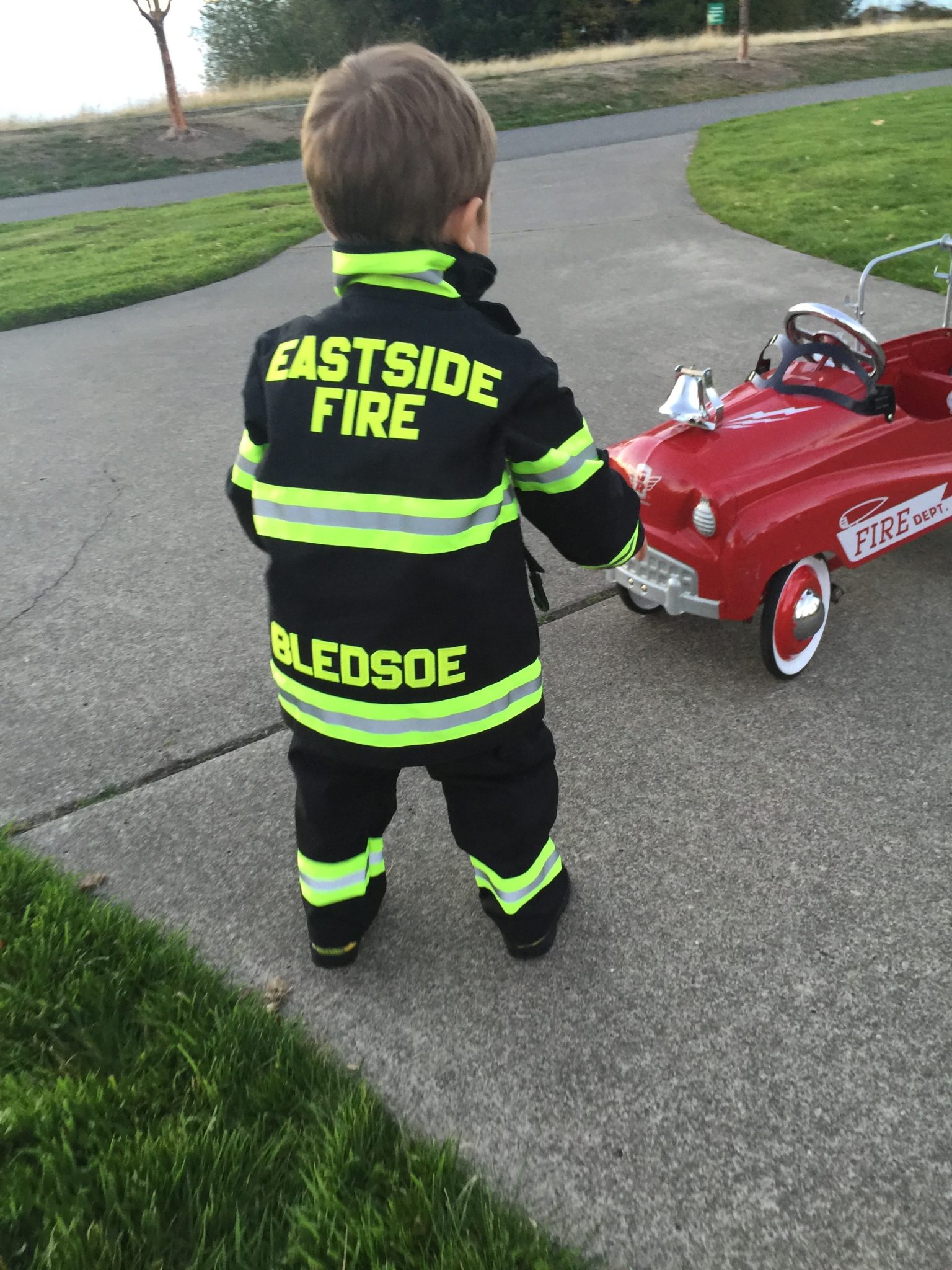 Kid's Firefighter Costume Set - FREE Personalized Bag ($35 value)