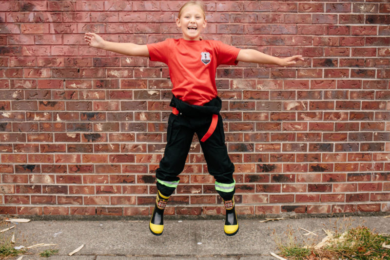 Kid's Firefighter Costume Set - FREE Personalized Bag ($35 value)