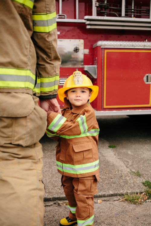 Kid's Firefighter Helmet - Black or Yellow - Little Hero Uniforms